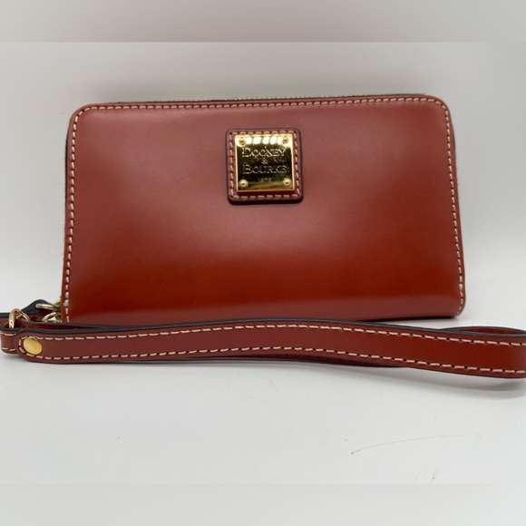 Dooney & Bourke | Bags | Dooney Bourke Wallet Smooth Leather Zip Around ...